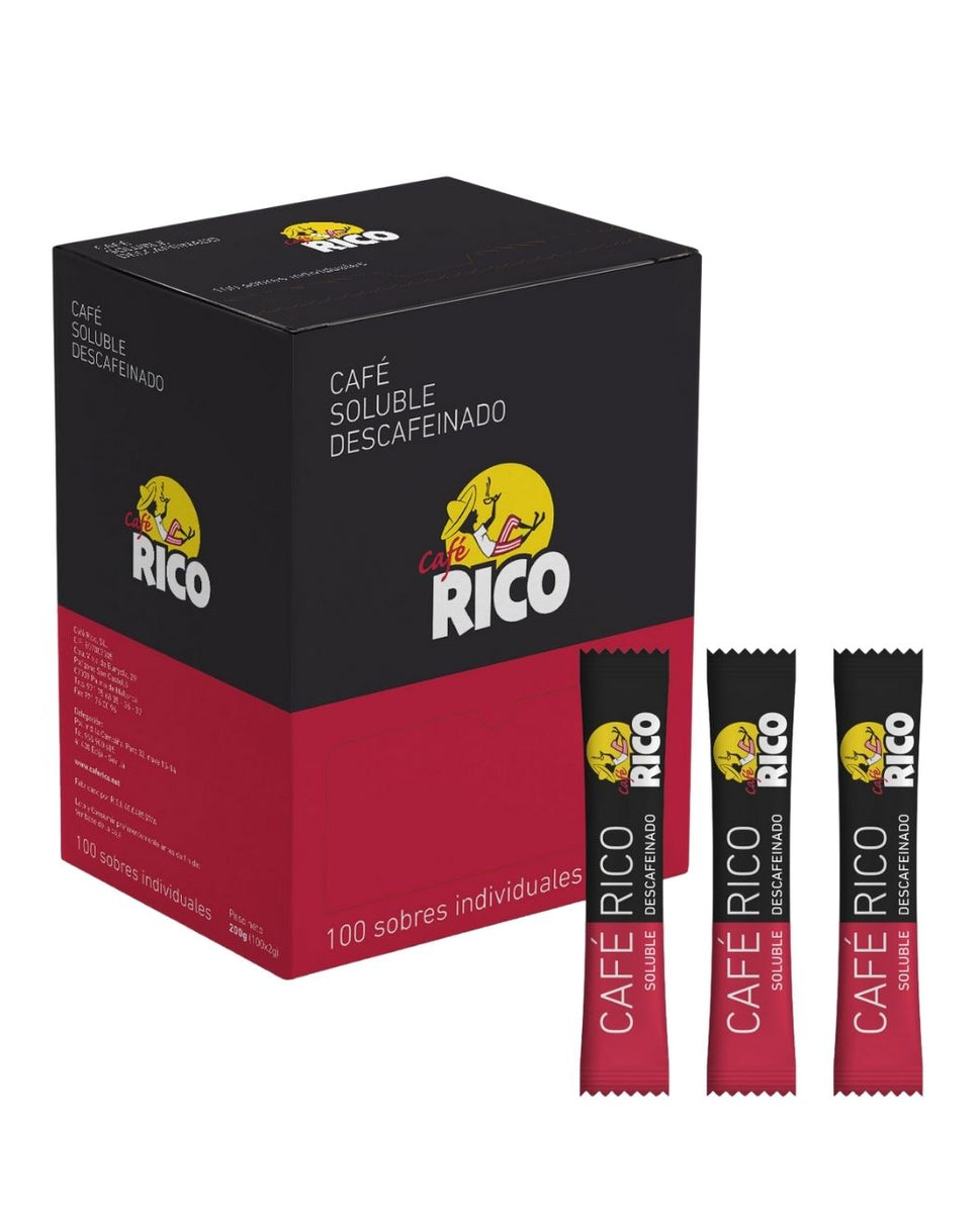 Soluble Coffee. Decaffeinated – Cafe Rico tienda online